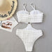 Smocked Popcorn Cutout Monokini One Piece Swimsuit - Sunnybikinis